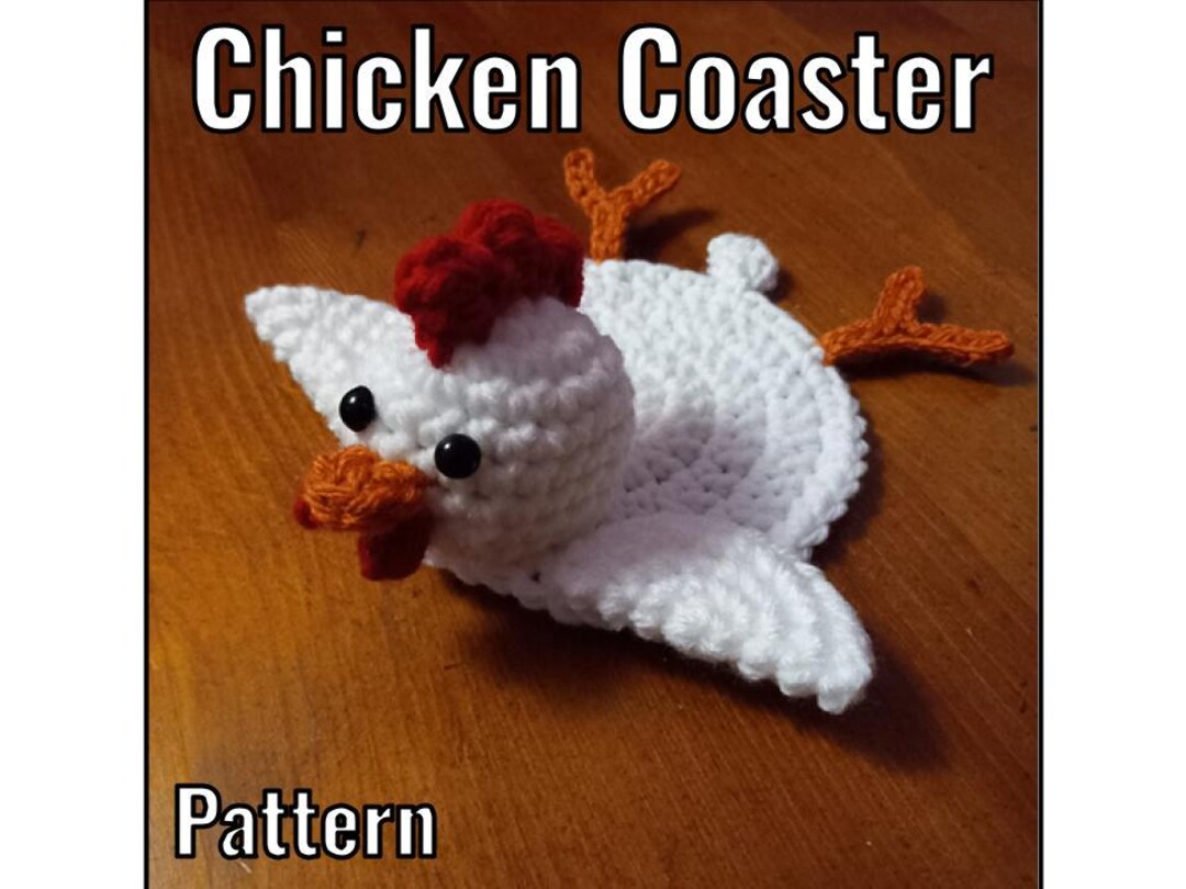 Crochet Chicken Coaster Pattern - PDF Instructions Only - Etsy