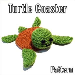 Crochet Turtle Coaster Pattern - PDF Instructions Only - Etsy
