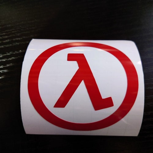 Lambda Half-life Spray Paint Vinyl Decal - Etsy