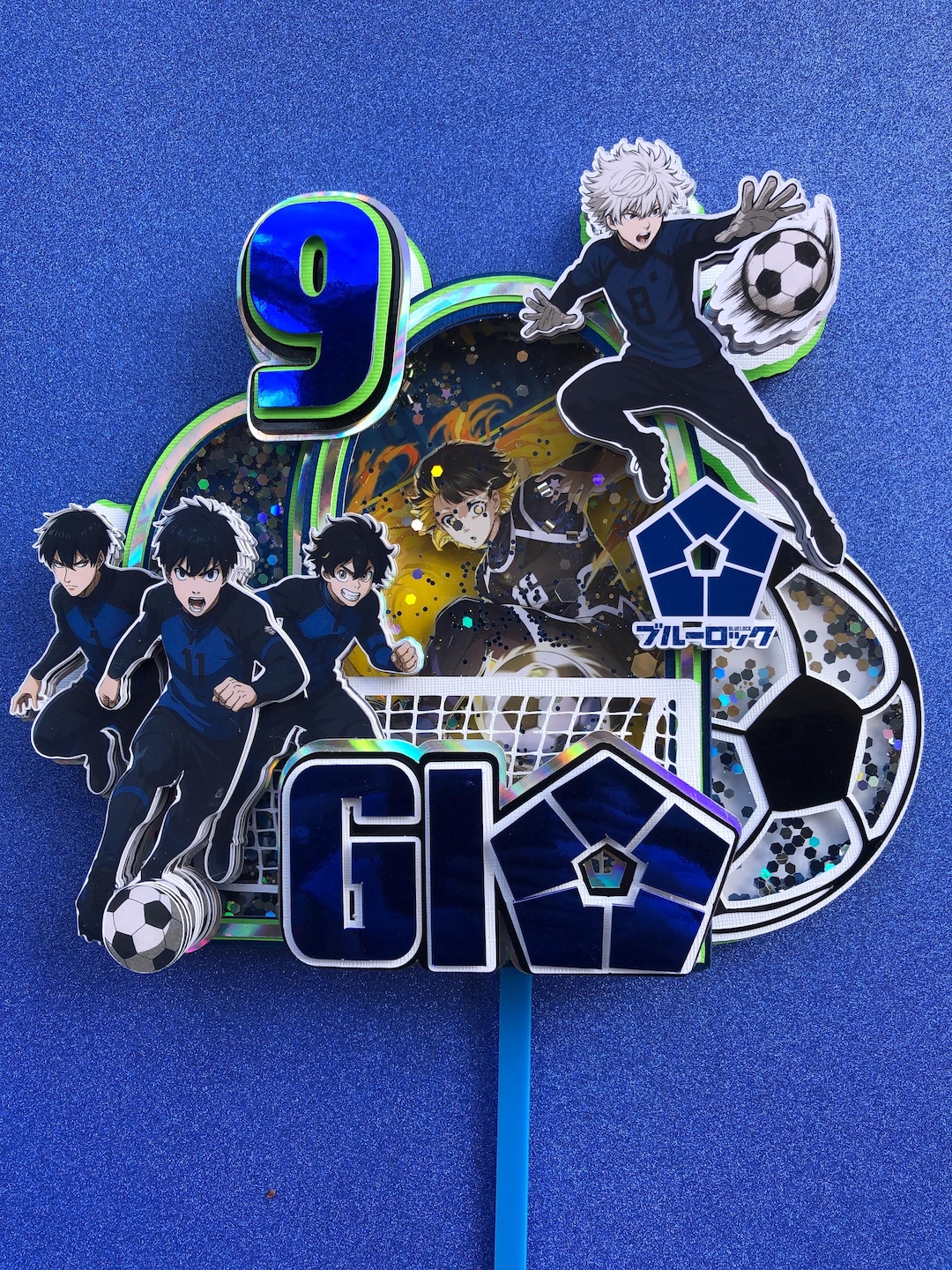 Personalized Blue Lock Cake Topper | Blue Lock Soccer Topper | Soccer ...