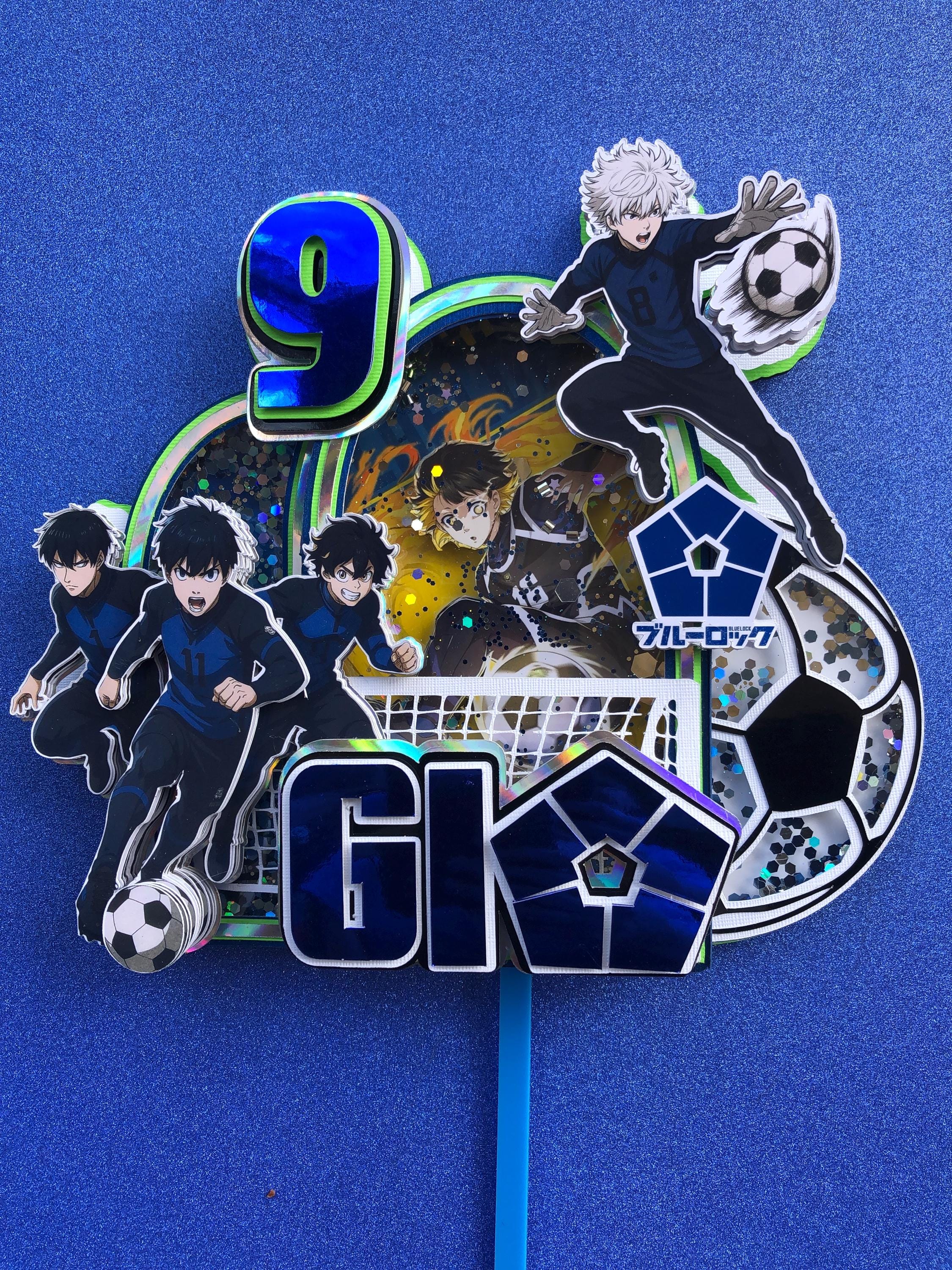 Personalized Blue Lock Cake Topper | Blue Lock Soccer Topper | Soccer ...