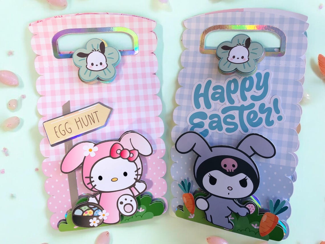 Easter Cake Topper + Egg Boxes + Envelopes + Pringle Hershey Bag. Ideal ...