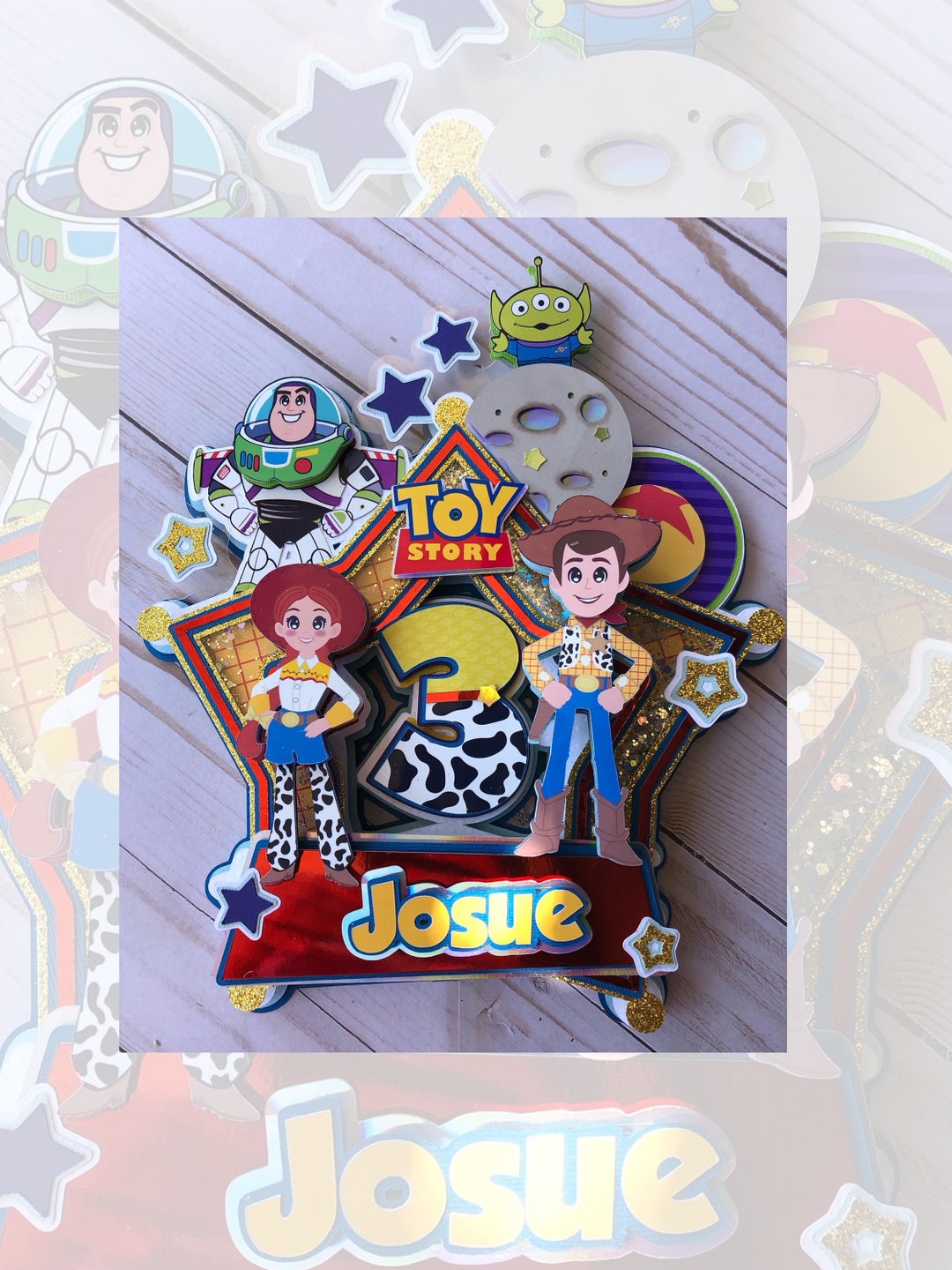 Toy Story Cake Topper, Woody Buzz Cake Topper - Etsy