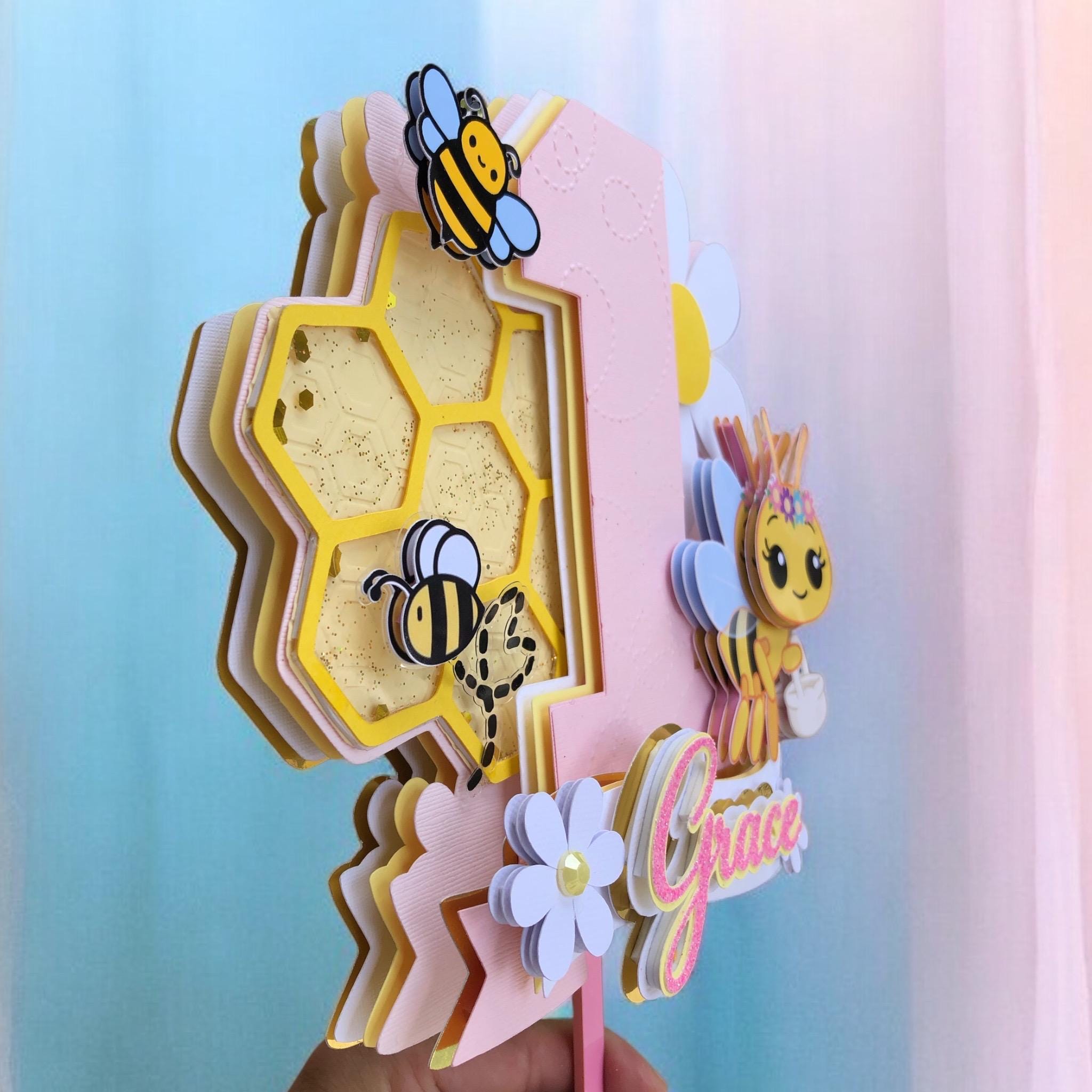 Bee Cake Topper - Bee Party - Bee Birthday Cake Topper, Little Bee ...
