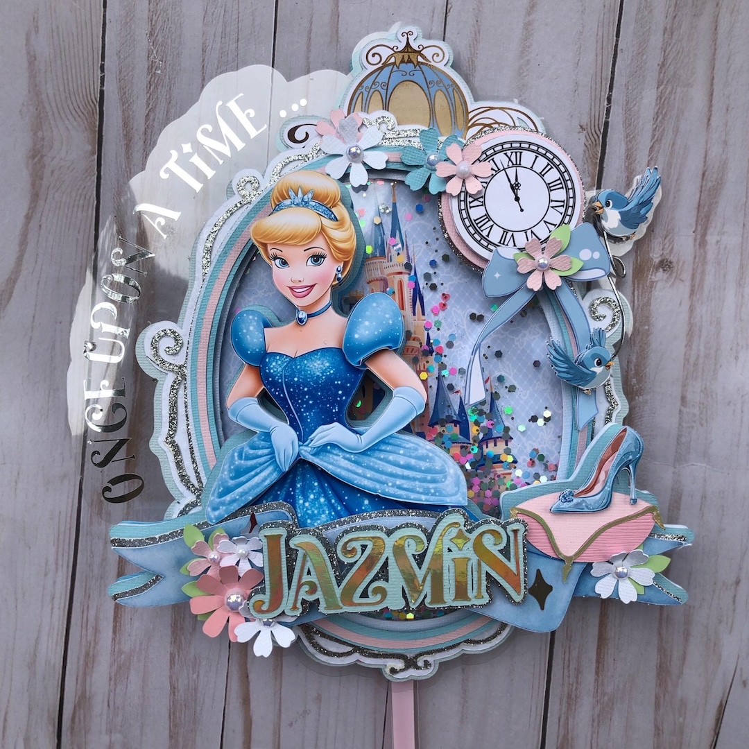 Cinderella Cake Topper - Princess Birthday Party - Princesses Cake ...