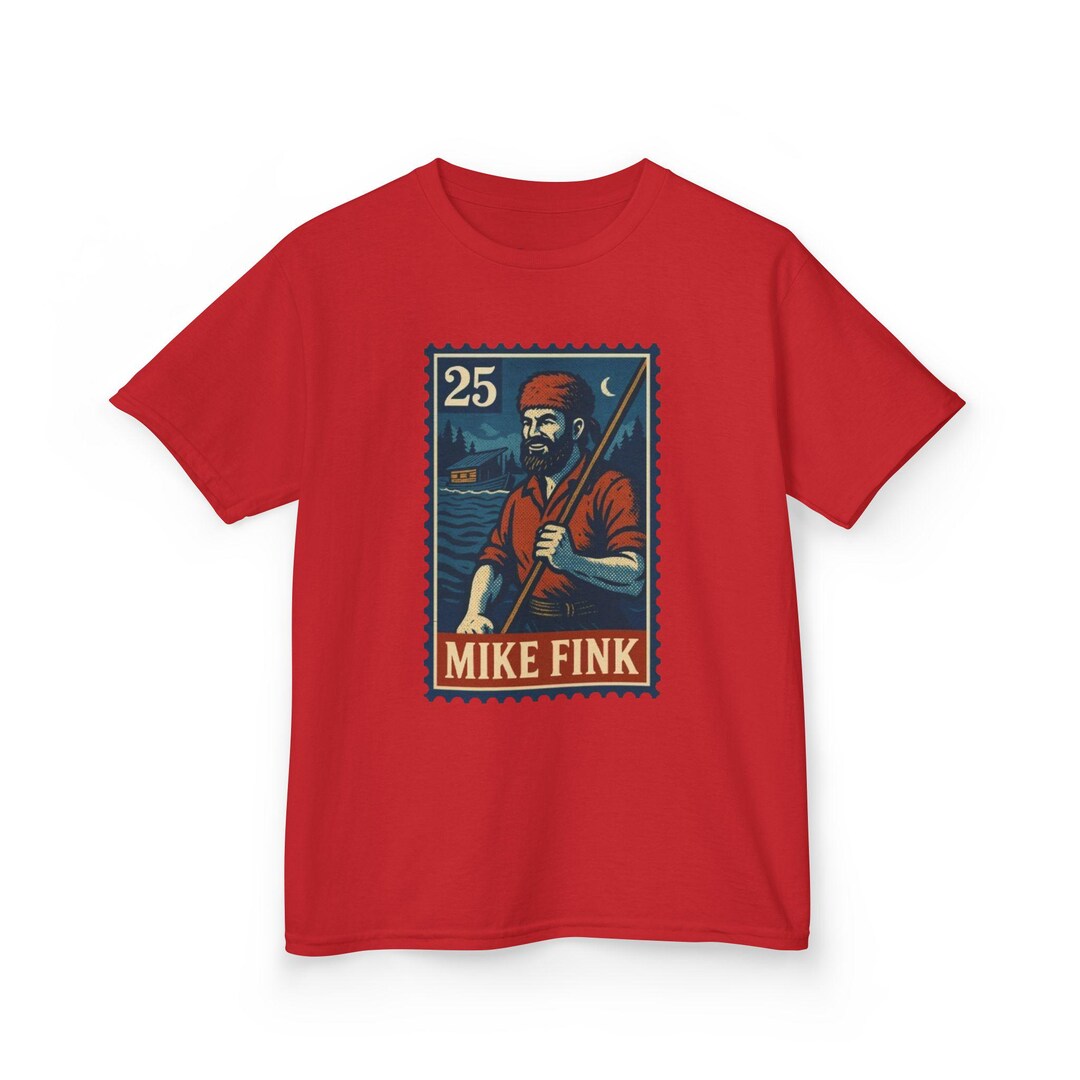 Kidstamp Mike Fink Stamp Style Tee - Etsy