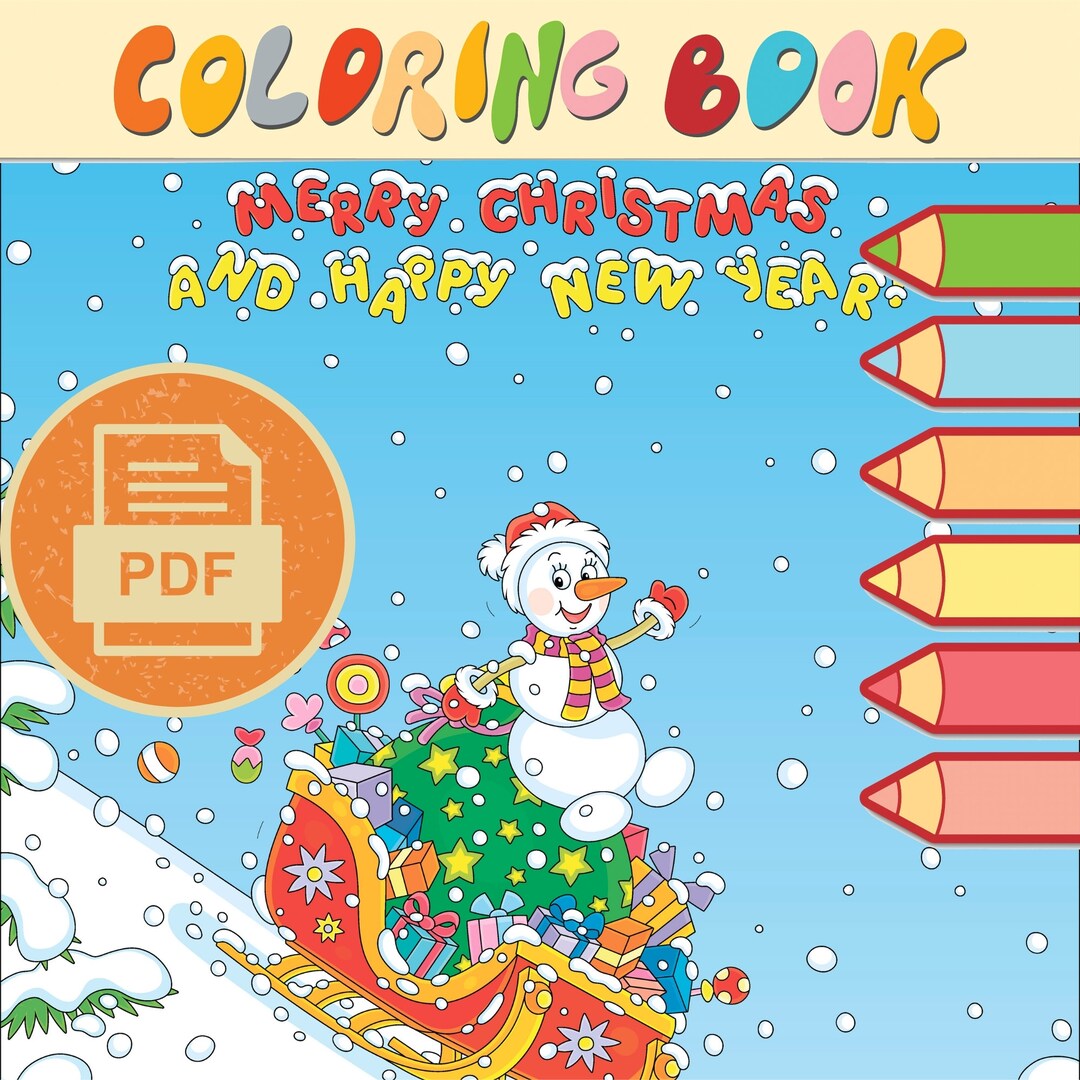 Coloring 30 Pages, Christmas Coloring Book, Christmas Activities, PDF ...