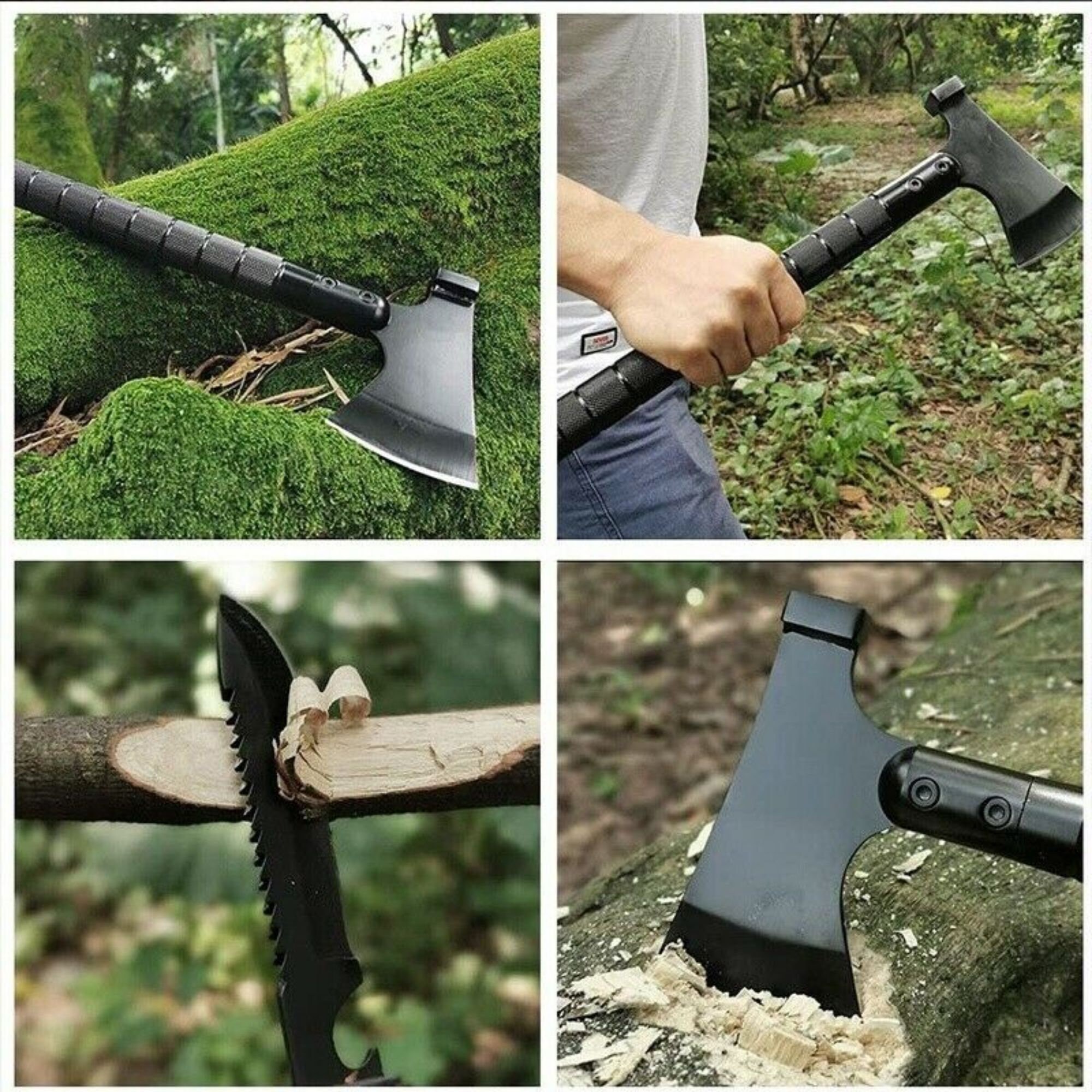 Foldable Tactical Axe Multi Tool Kit Emergency Gear Tourist Axe ...