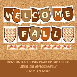 Fall Bulletin Board Banner: Classroom Decor (digital Download) - Etsy