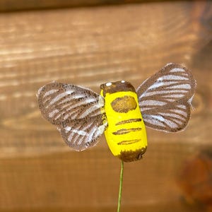 Bumble Bee Picks Bee Flower Decor Baby Shower Bee Decor Floral Bee ...