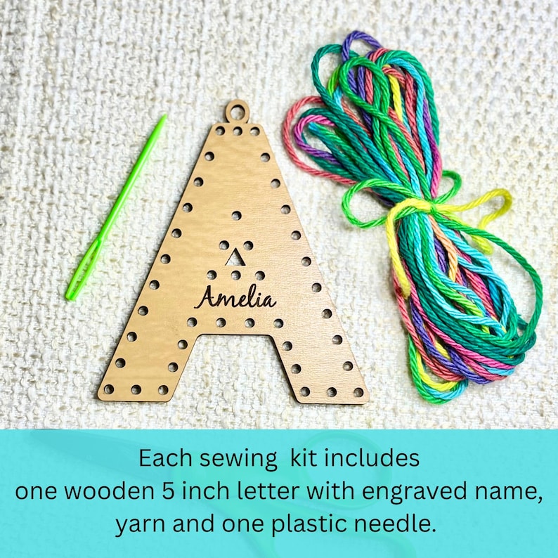 Personalized Craft Kit for Kids Sewing Gift Idea for Children Party ...