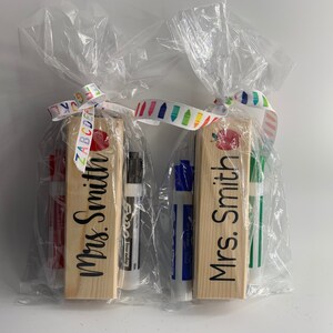 Personalized Teacher White Board Eraser Teacher Appreciation Thank You ...