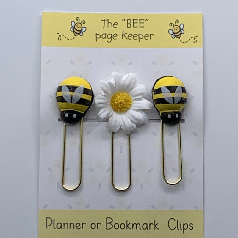 Bee Bookmark - Etsy