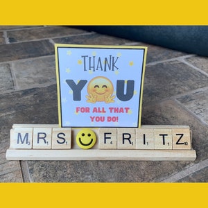 Name Plate Teacher Sign Teacher Decor Teacher Appreciation Teacher ...