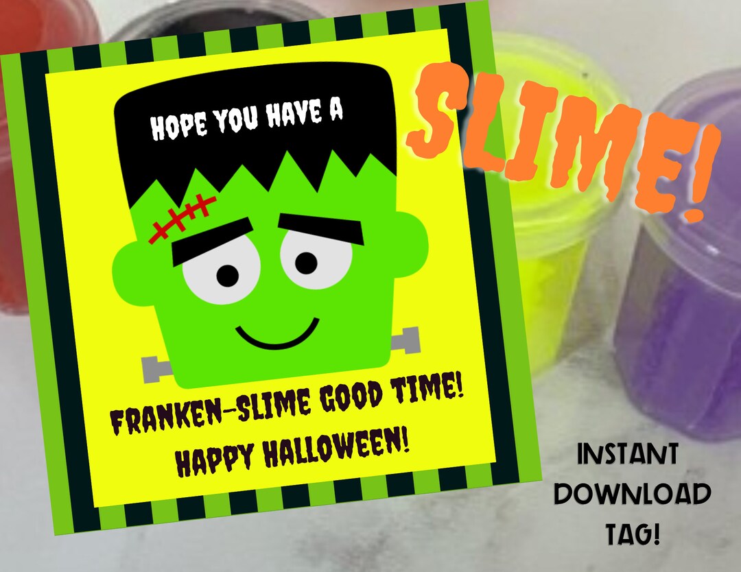 Halloween Slime | Non Candy Halloween Gift | Halloween Class Party Gift ...