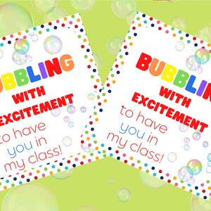 First Day of School Gift Tag for Students From Teacher Back to School ...