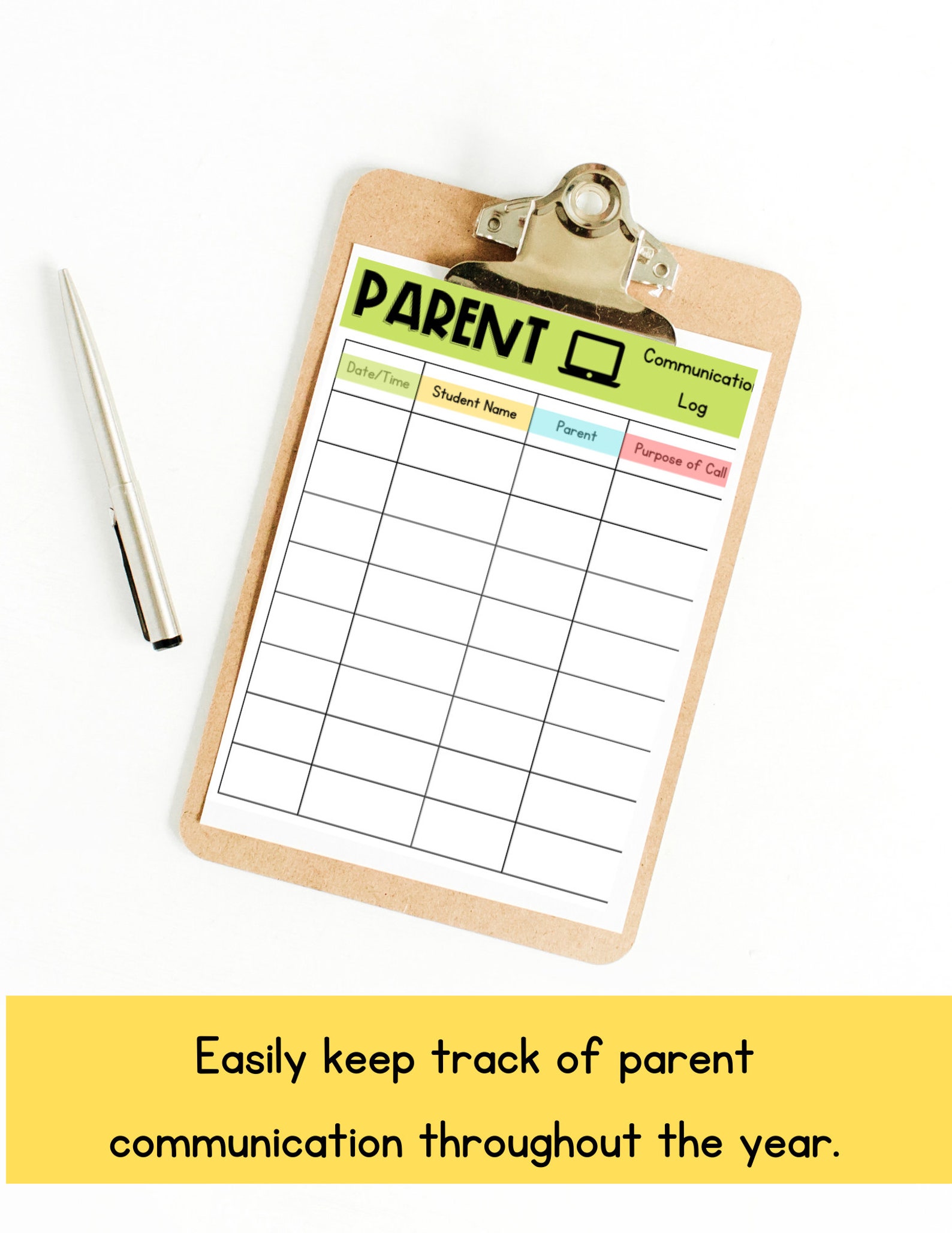 Parent Communication Log / Contact Form Teacher Call Log - Etsy