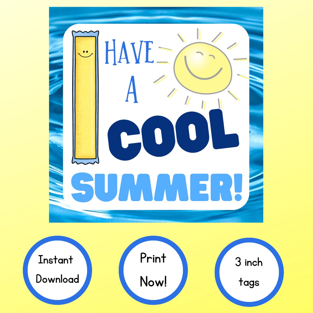 Printable End of School Year Gift Tag for Students Classmates or ...