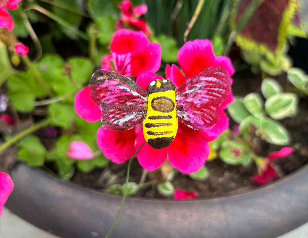 Bumble Bee Picks Bee Flower Decor Baby Shower Bee Decor Floral Bee ...