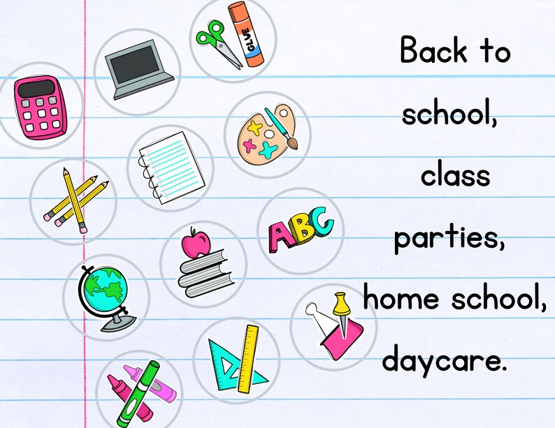 School Theme Cupcake Toppers for Students Classmates First - Etsy