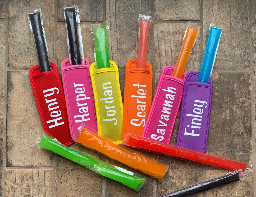 Personalized Popsicle Holder Ice Pop Holder Kids Summer Party Favor ...