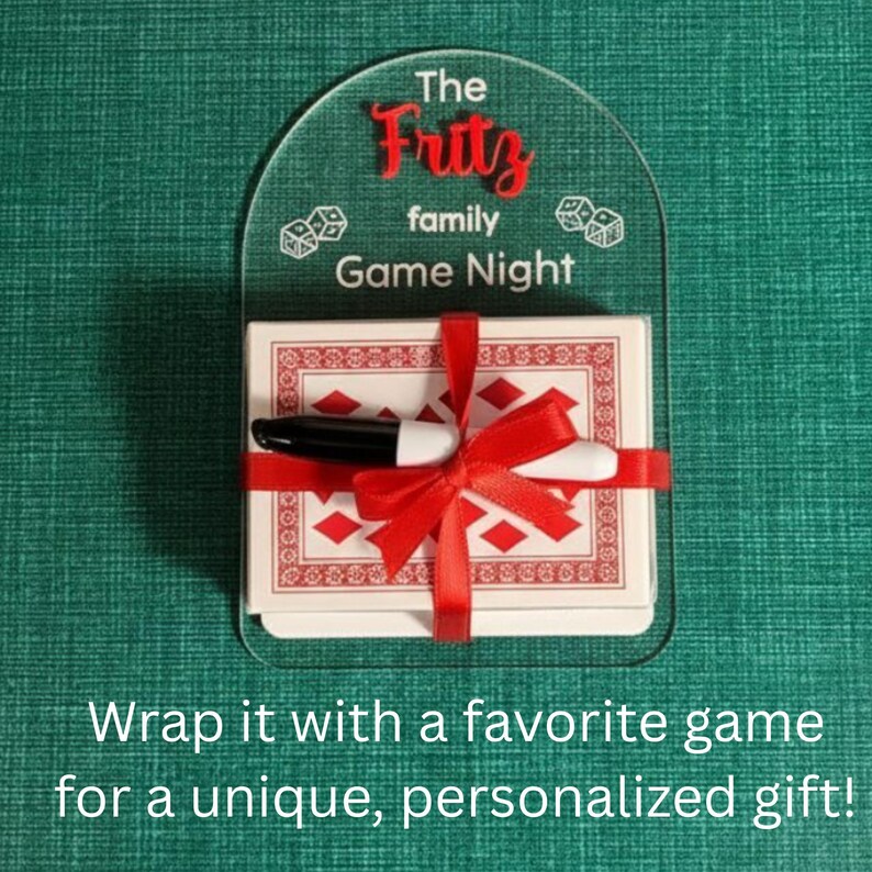 Game Night Scoreboard Family Game Score Tracker Board Game Accessory ...