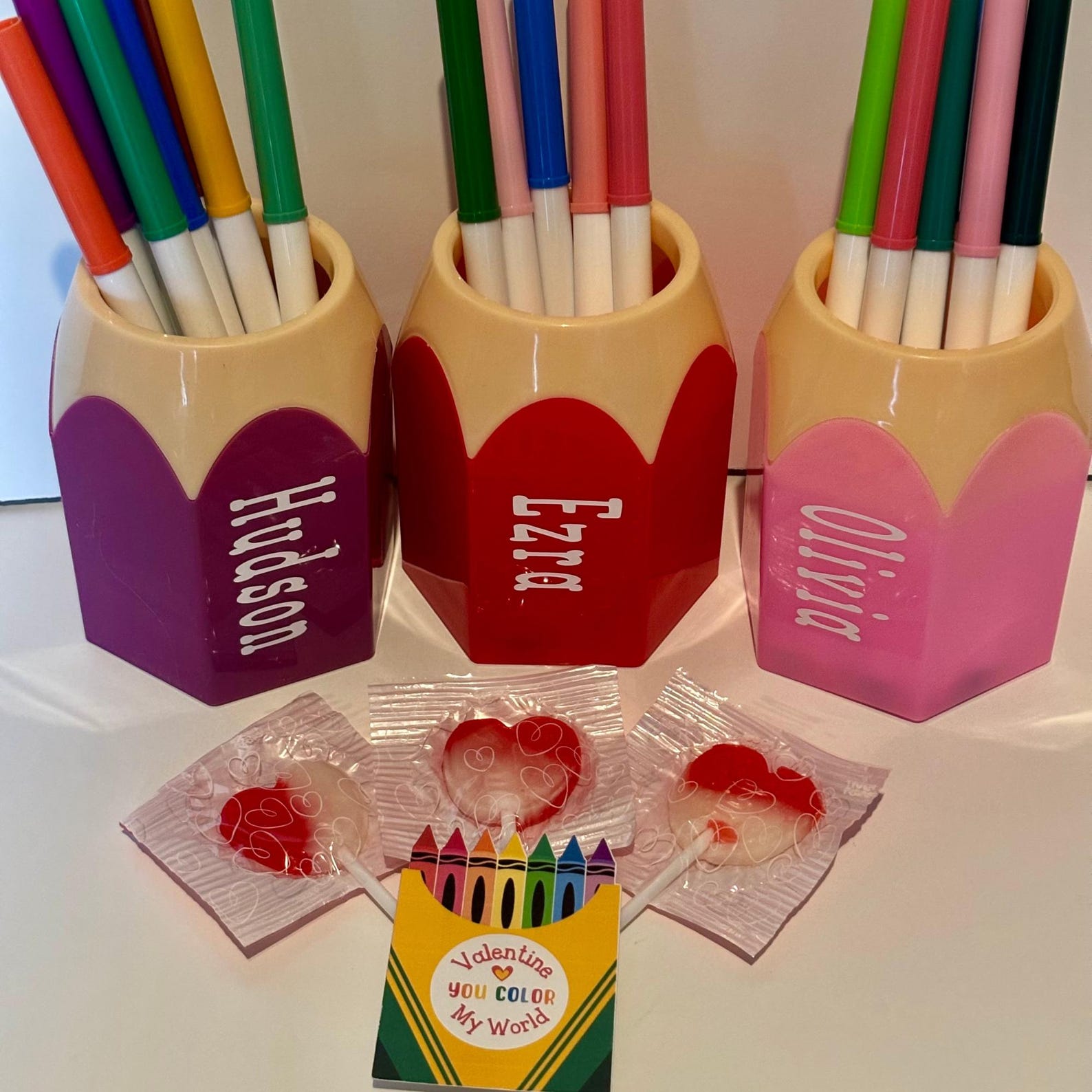 Valentine Teacher Gift Personalized Pencil Holder for Desk Decor for ...