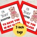 Welcome Back to School Treat Tag to Students From Teacher Beary Excited ...