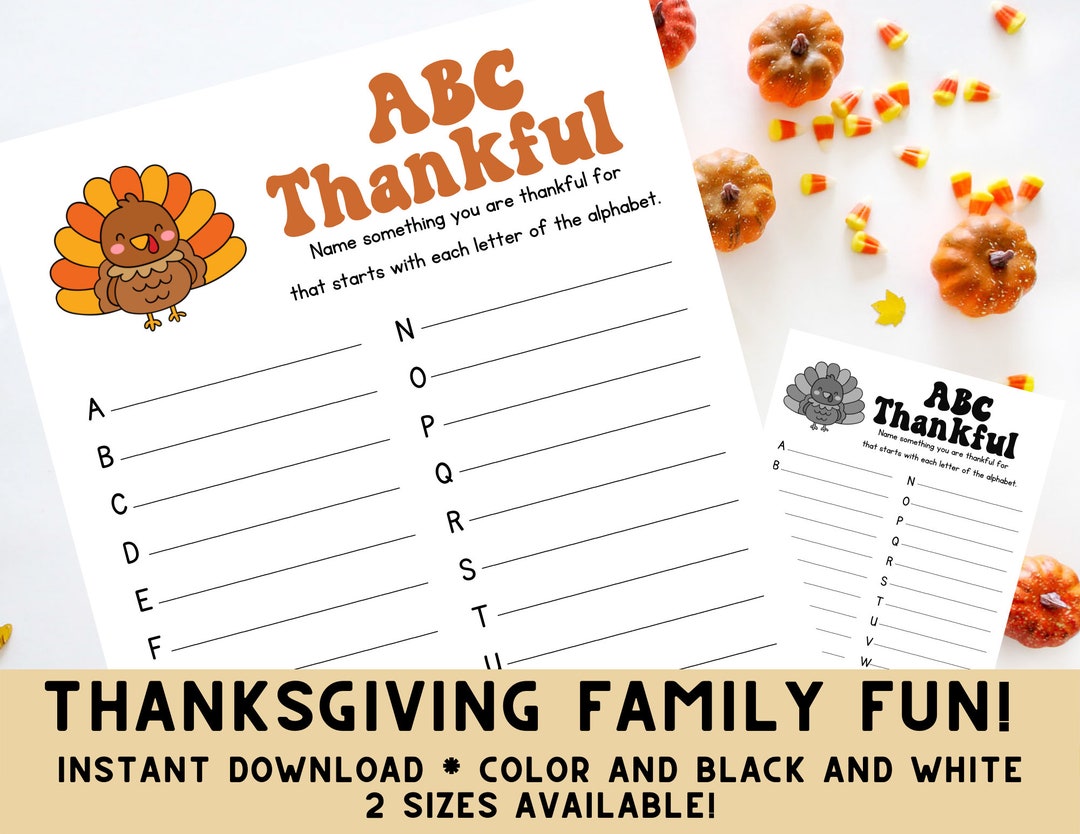 Thanksgiving Games Family Games I Am Thankful Turkey Day Friendsgiving ...