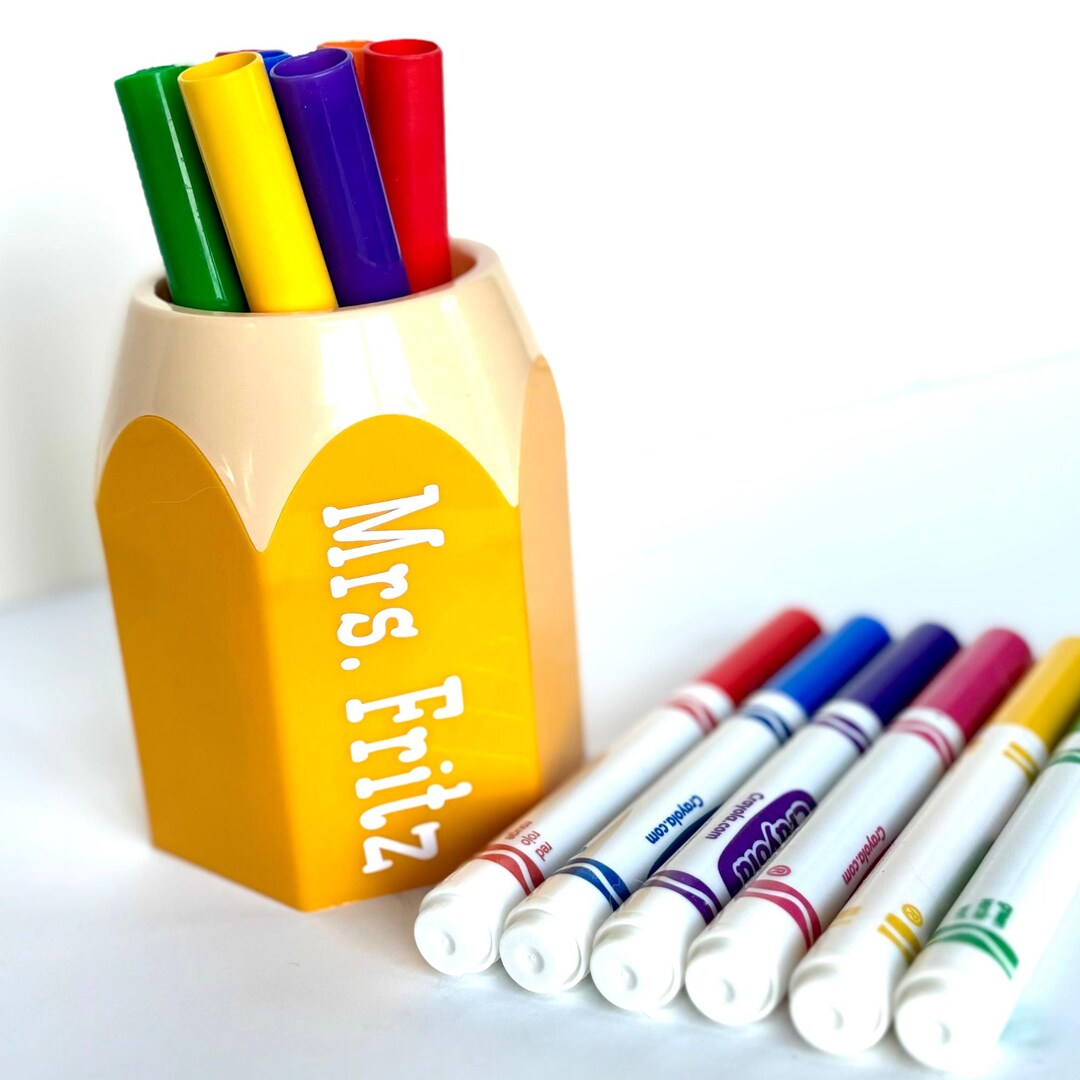 Teacher Appreciation Gift Personalized Pencil Holder Teacher Supplies ...