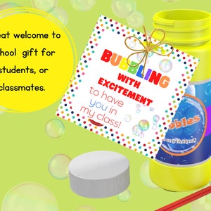 First Day of School Gift Tag for Students From Teacher Back to School ...