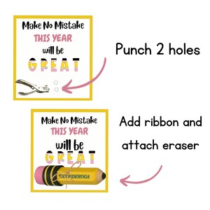 Back to School Gift Tags for Students From Teachers First Day of School ...