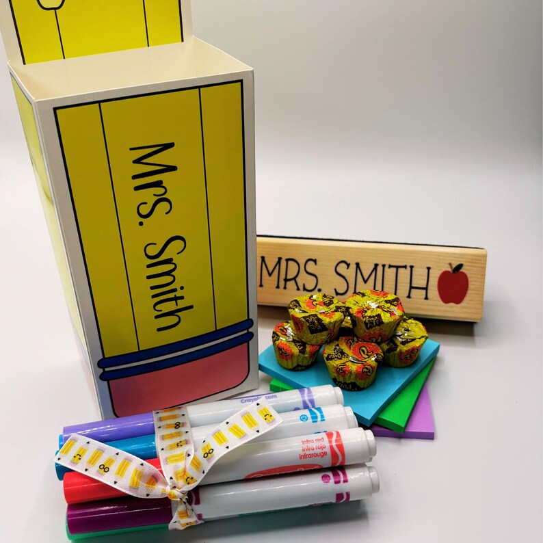 First Day of School Teacher Gift Back to School Treat Box Personalized ...