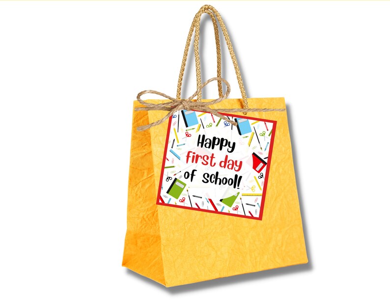 First Day of School Gift Tag Back to School Gift Tag for Students ...