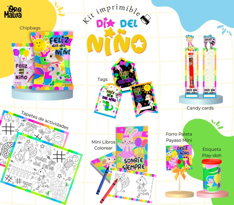 Pdf imprimible para Dia del Niño, Childrens day printable - Etsy México