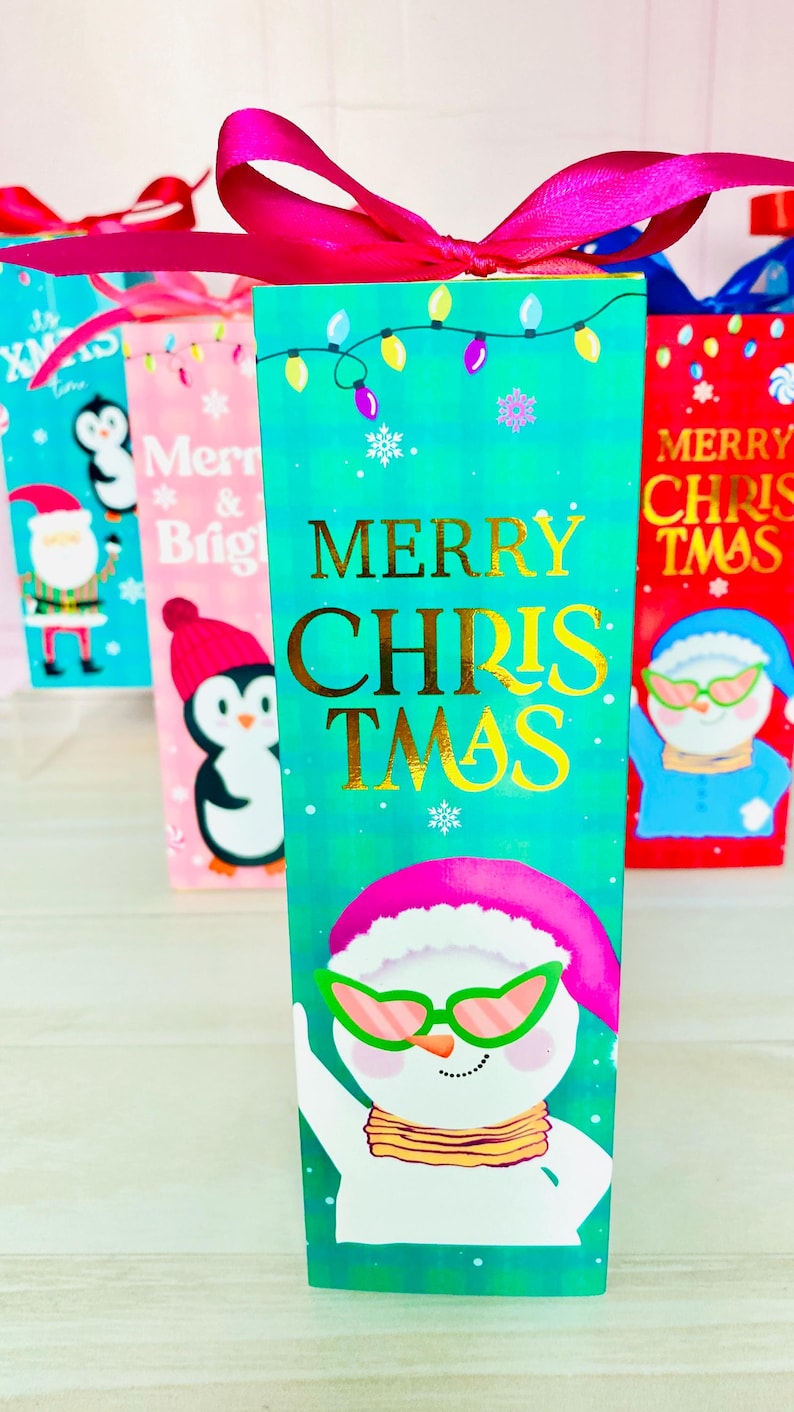 Christmas Slide Box Designs, Printable Slide Box Template - Etsy