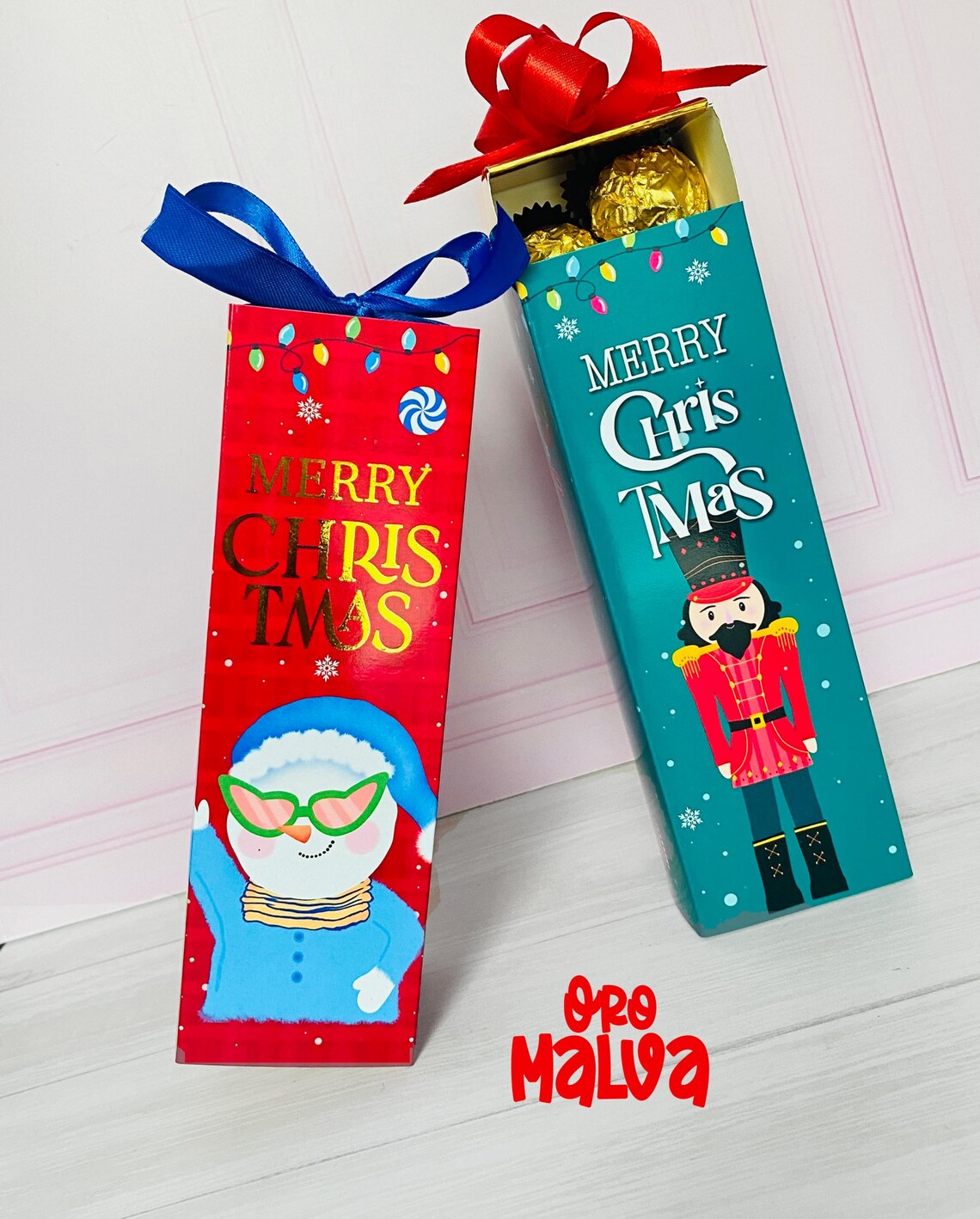Christmas Slide Box Designs, Printable Slide Box Template - Etsy