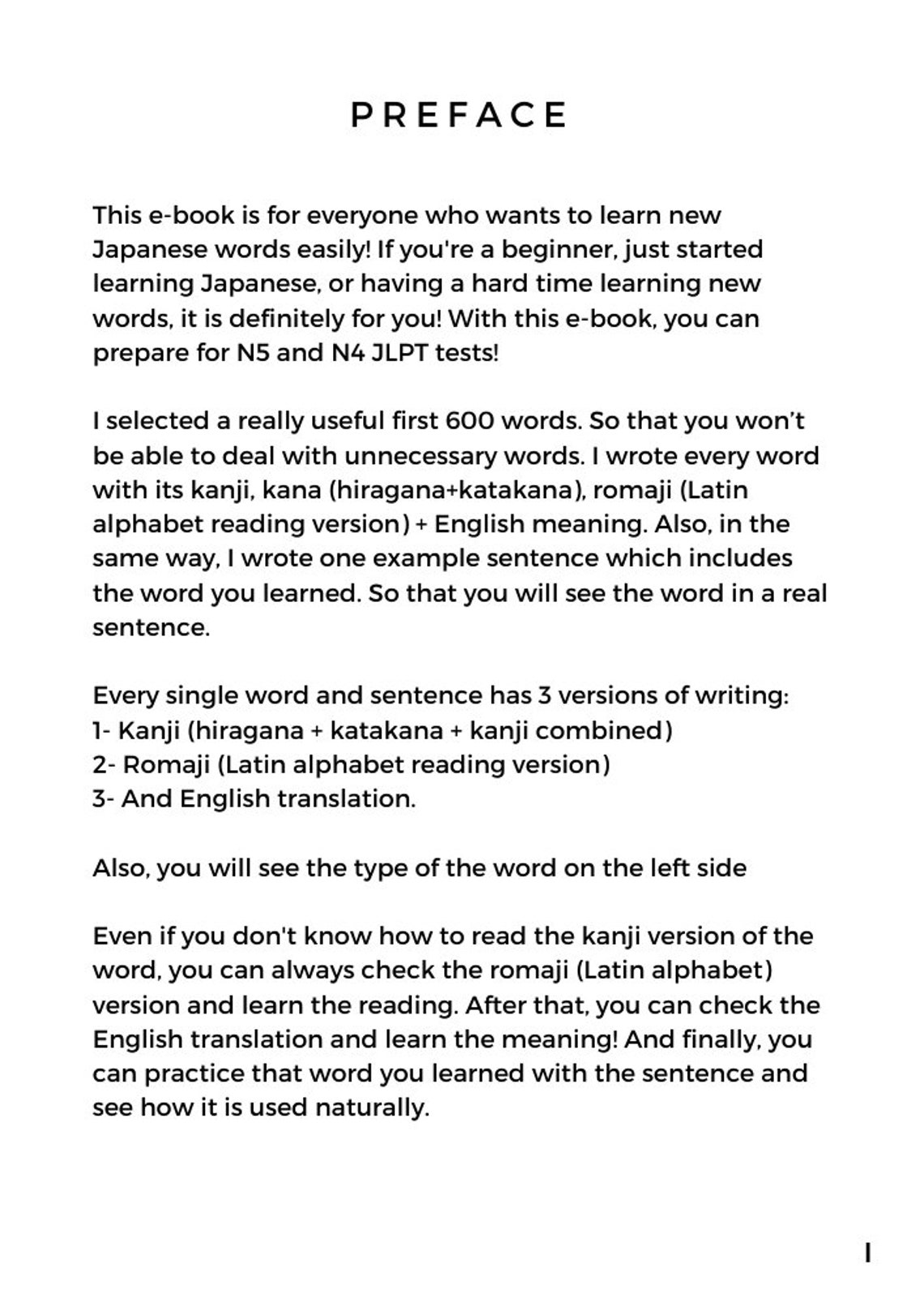 600 Most Used Japanese Core Words for Beginners - Etsy