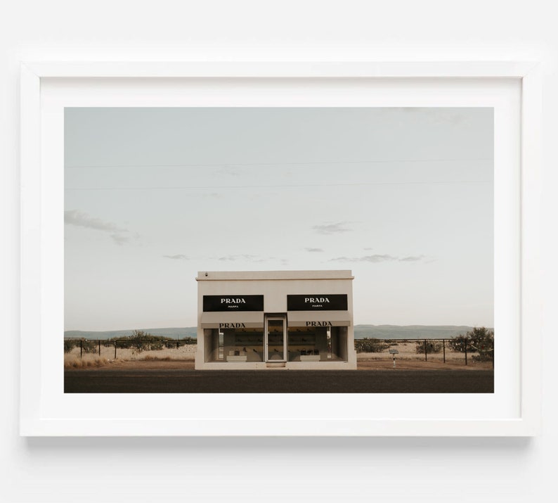 Marfa Black and White Fashion Wall Art Poster - Etsy