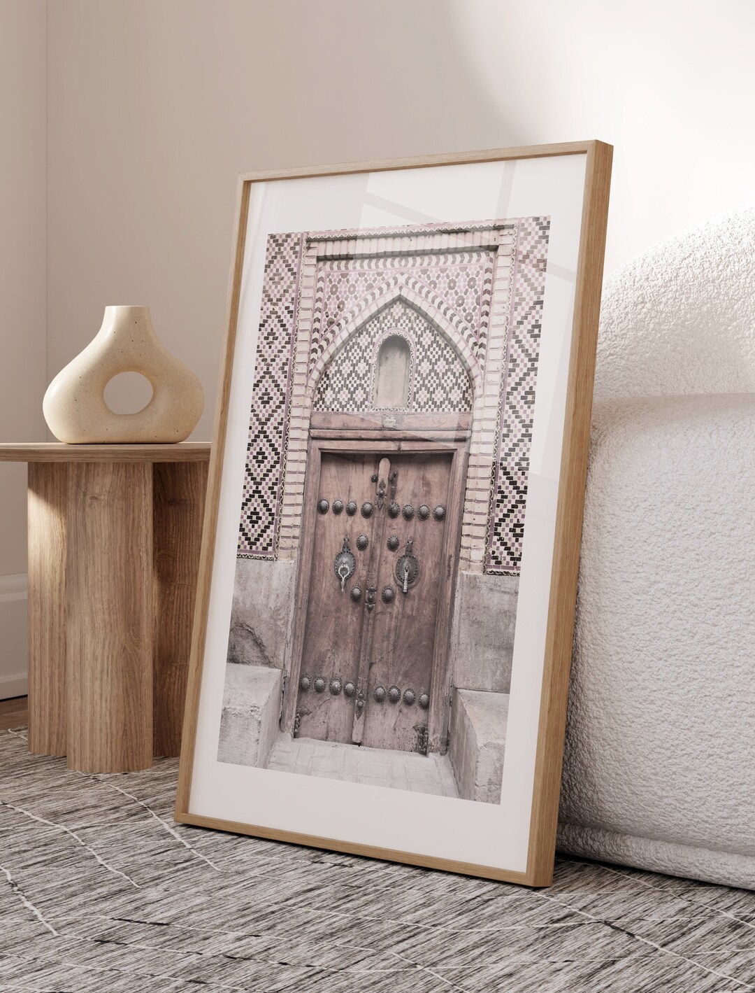 Rustic Middle Eastern Door Photography, Morocco Arch Print, Pot Plant ...