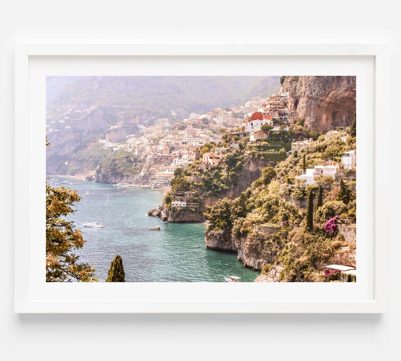 Italy Turquoise Beach Print Italian Summer Poster Amalfi Coast Capri ...