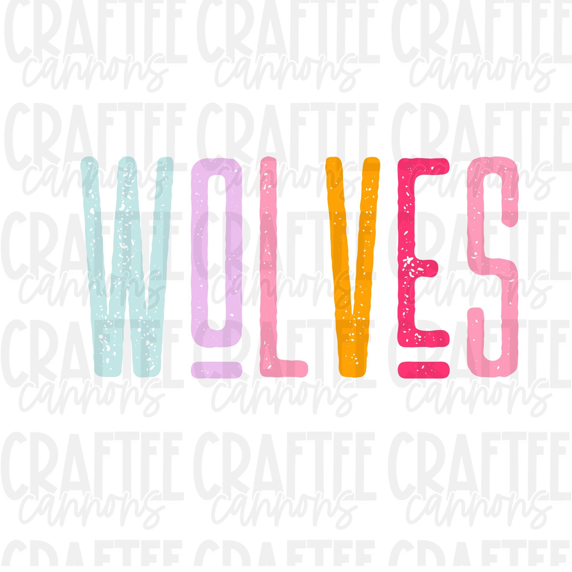 Custom Retro Mascot Word Art: Rainbow Block Design (digital File) - Etsy