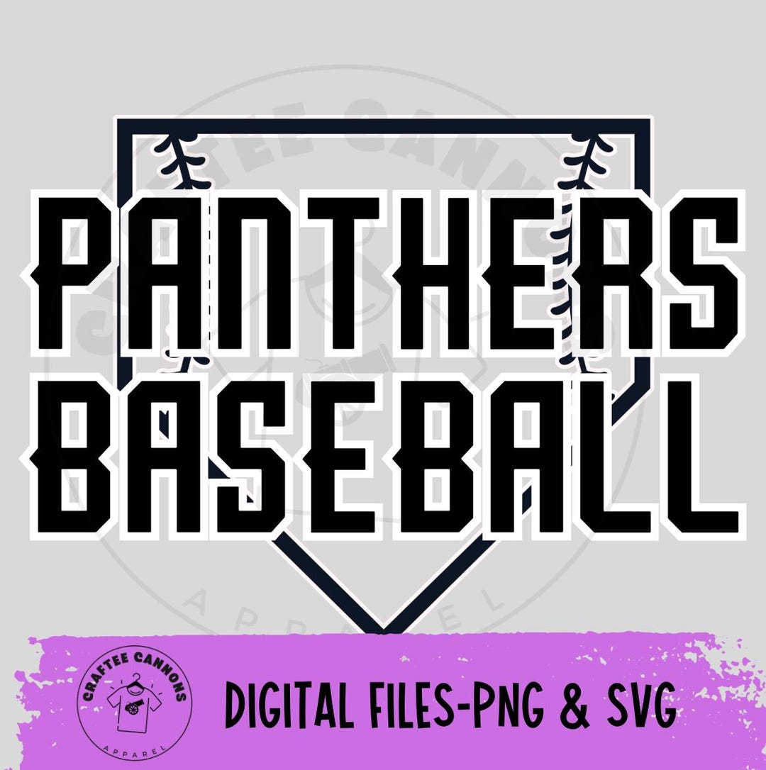 Panthers Baseball Svg, Baseball Svg, Panthers Svg, Panthers Baseball ...