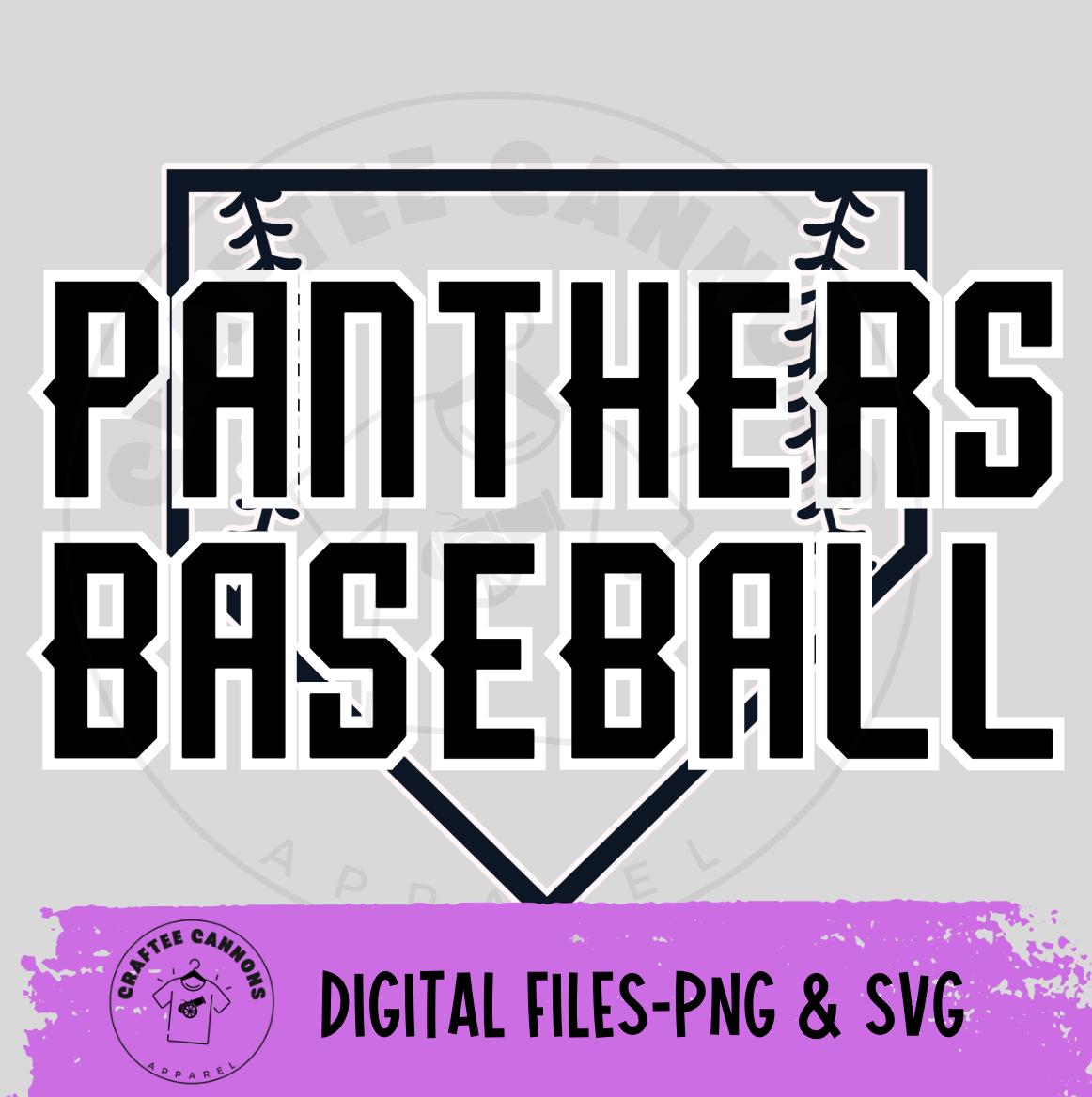 Panthers Baseball Svg, Baseball Svg, Panthers Svg, Panthers Baseball ...