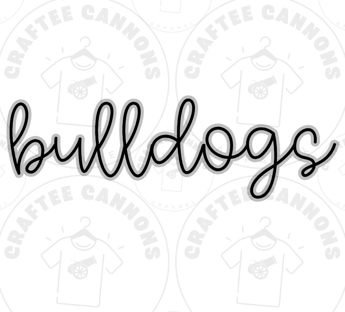 Bulldogs Digital File | SVG & PNG for Cricut, DTF Printing, School ...