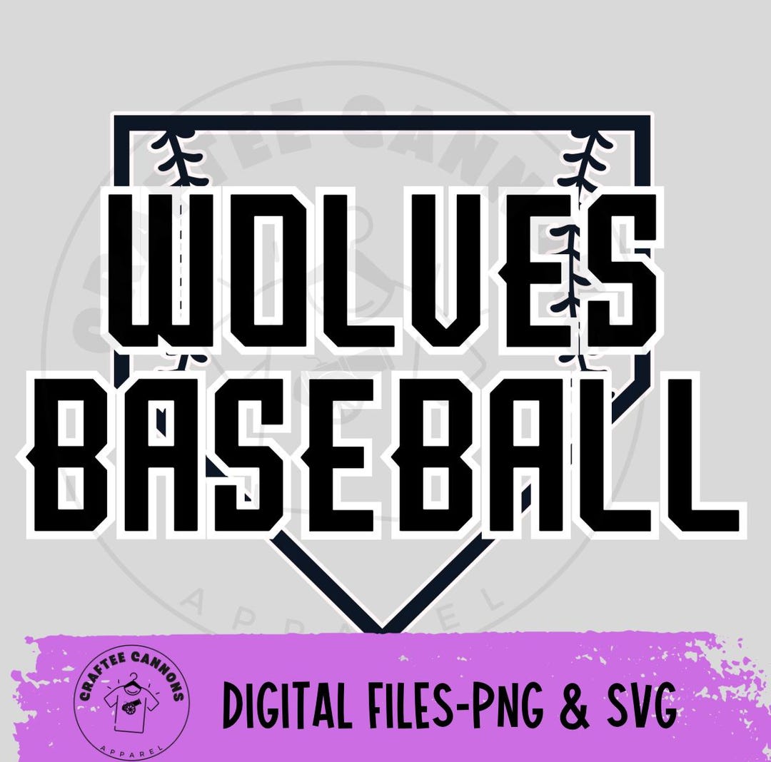 Wolves Baseball Logo PNG and SVG Bundle – Digital Download for T-shirts ...