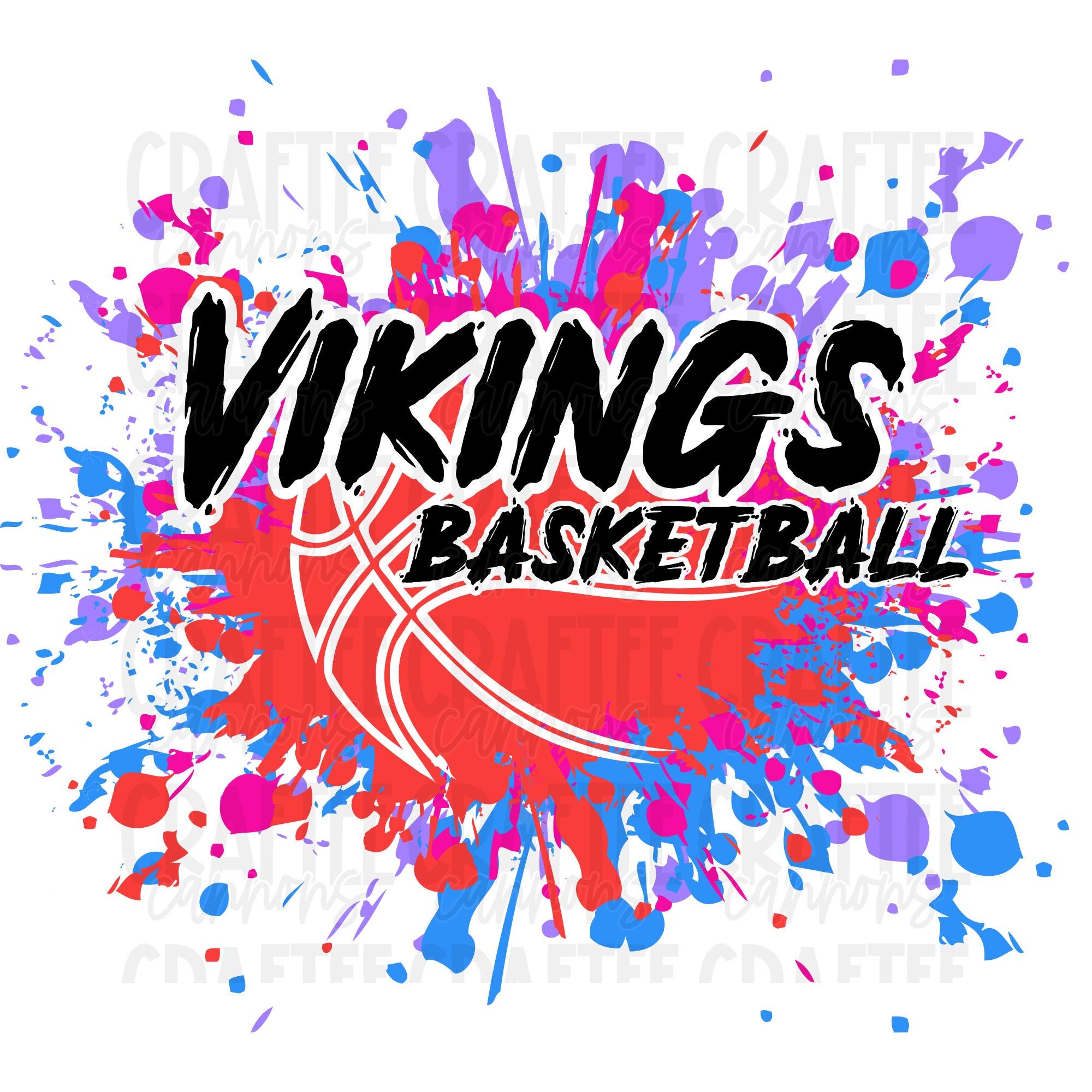 Custom Basketball Paint Splatter PNG | Name PNG | Sublimation Design ...