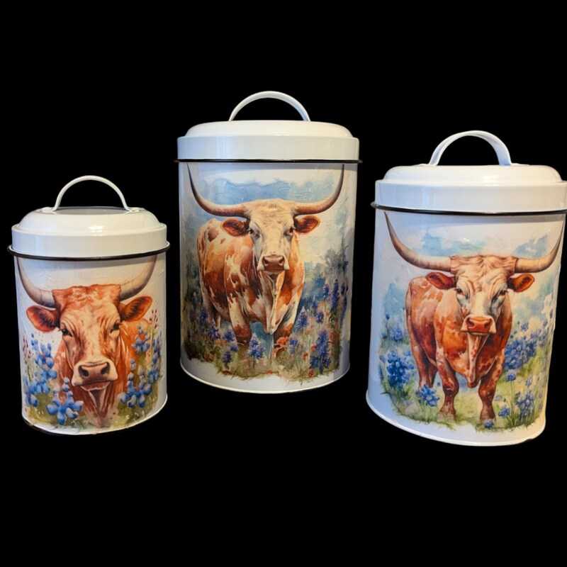 Cow Canisters - Etsy