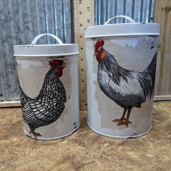 Rooster Canister Set - Etsy