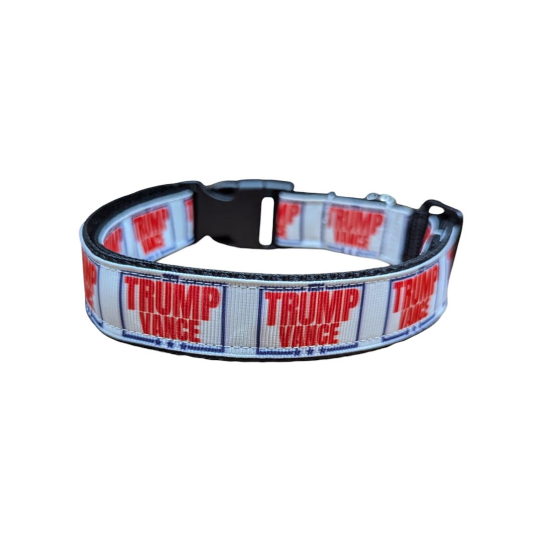 Trump Vance Patriotic New Handmade Dog Collar MAGA - Etsy